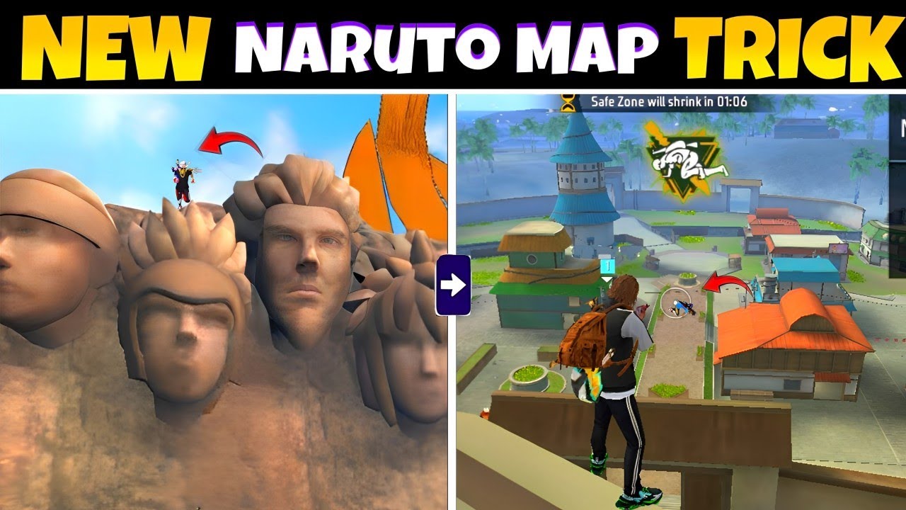 New NARUTO MAP Glitch In Free Fire 🤯 | Free Fire Top 10 Naruto tips and ...