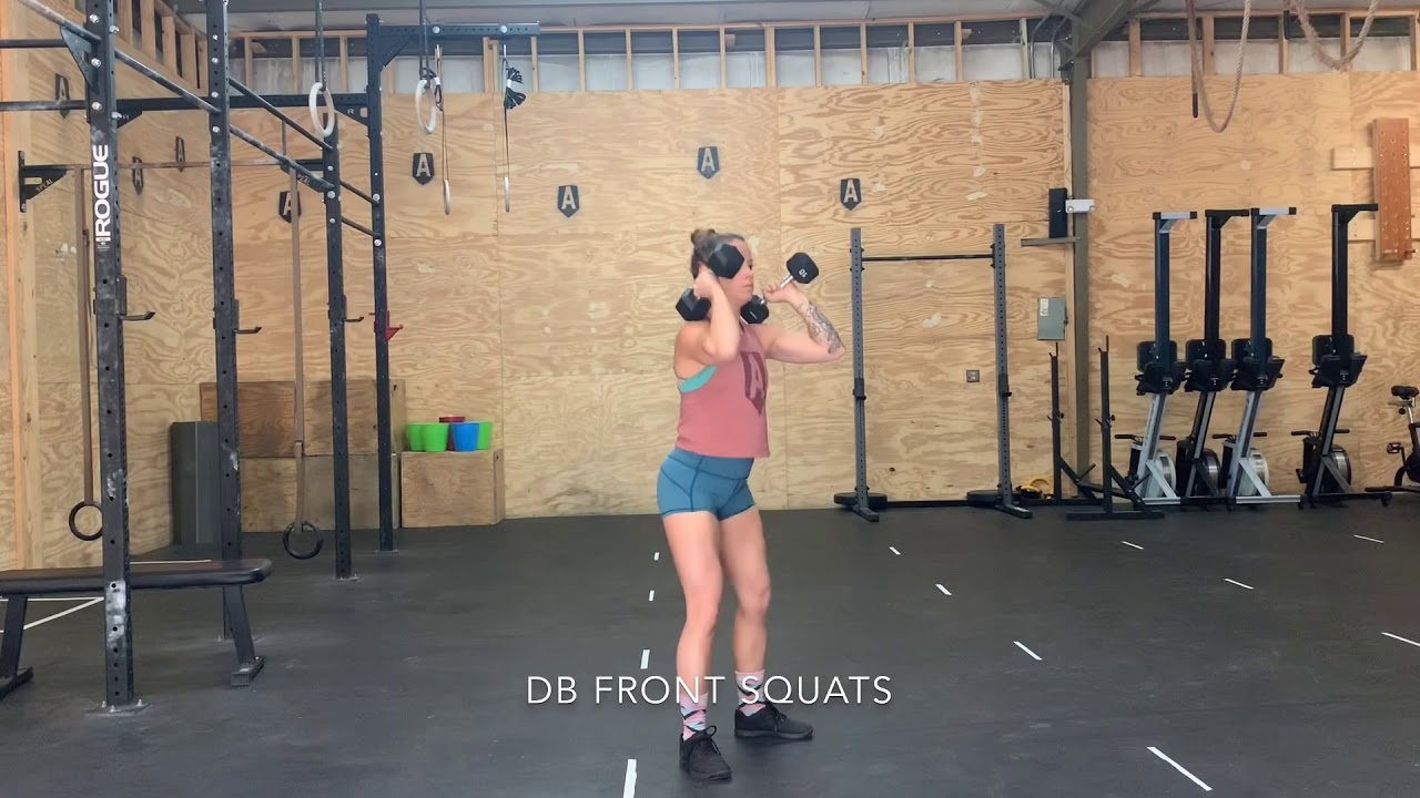 DB Front Squats - YouTube