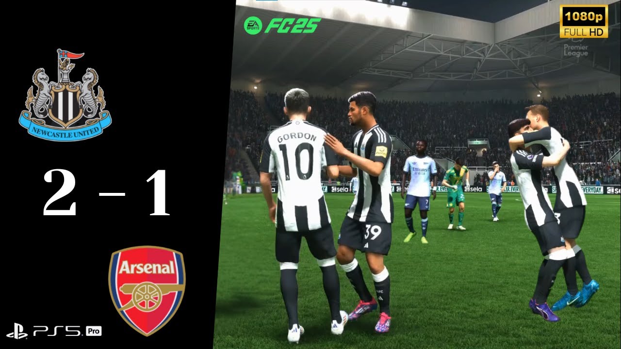 Premier League round 10 | Newcastle vs Arsenal | PS5 HD Gameplay - YouTube