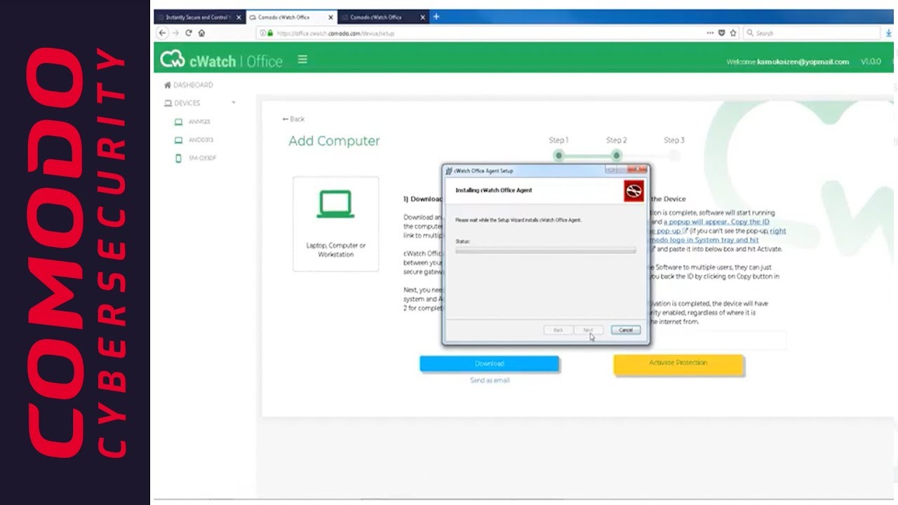 cWatch Office: Instantly Secure your Home/Office Devices - YouTube