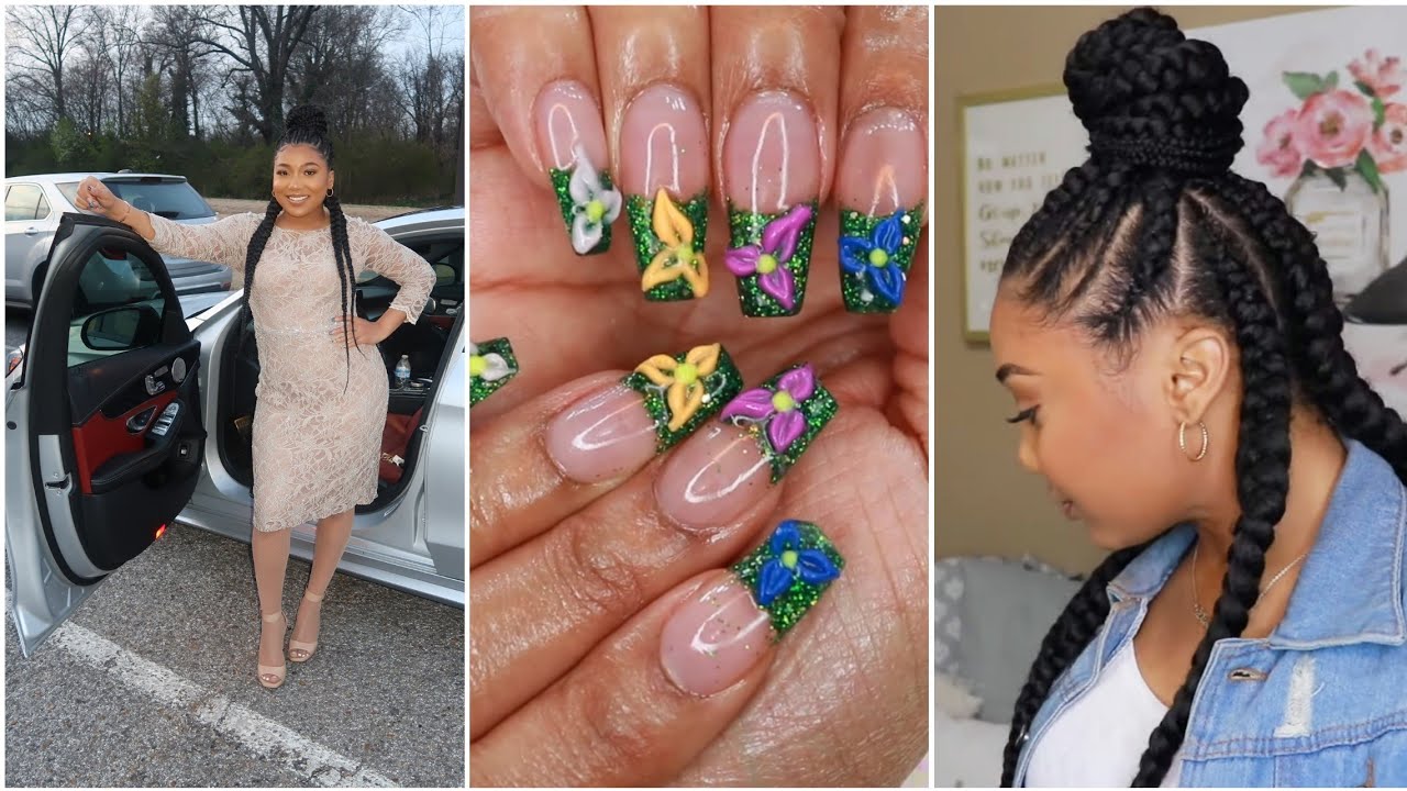 High Maintenance Week # 2: Feed In Braids, Spring Glitter Nails, 3D ...