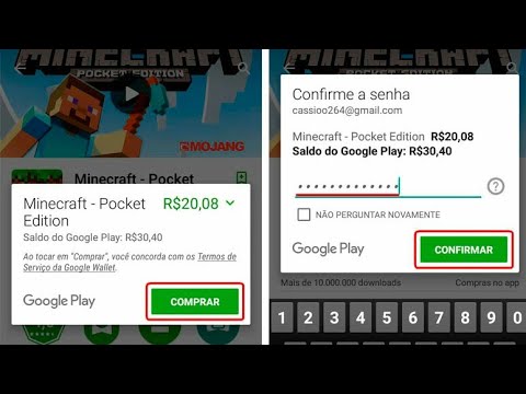 Código do minecraft e play store - YouTube