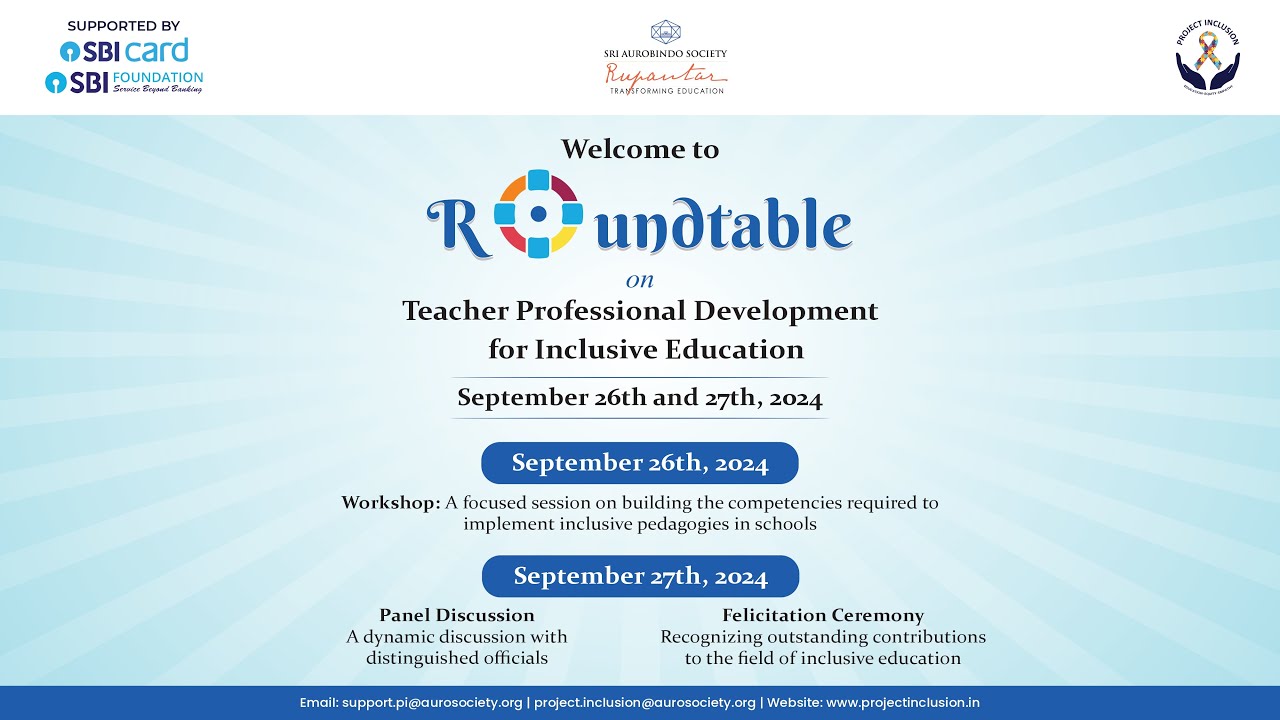 Roundtable on Teacher Professional Development for Inclusive Education ...