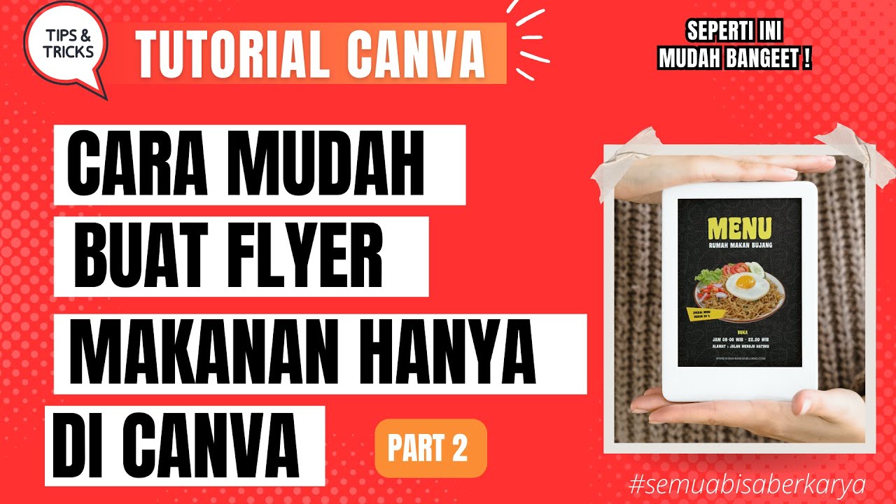 CARA MUDAH BUAT MENU MAKANNAN HANYA DENGAN CANVA ( PART2) - YouTube