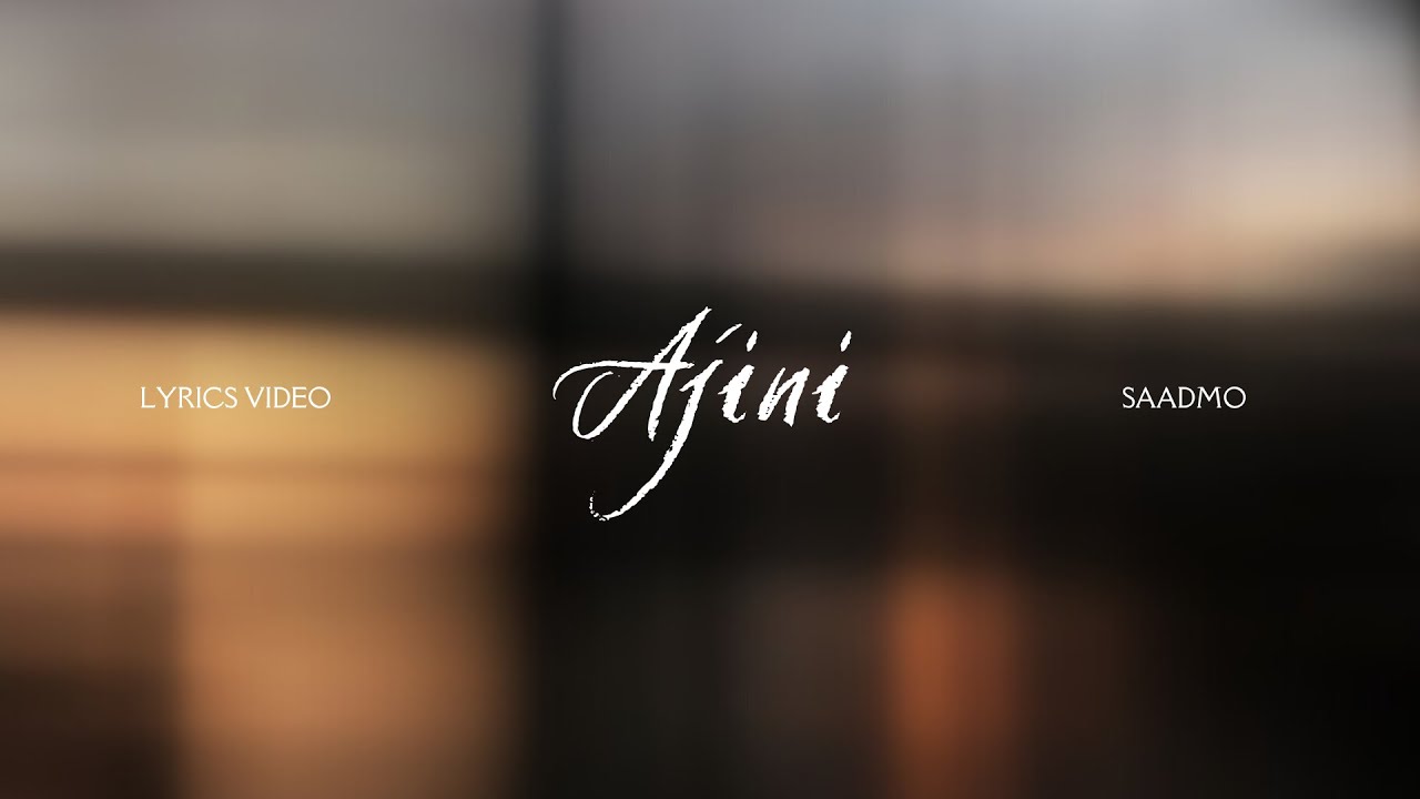 SaadMOussi - Ajini (Lyrics video) - YouTube