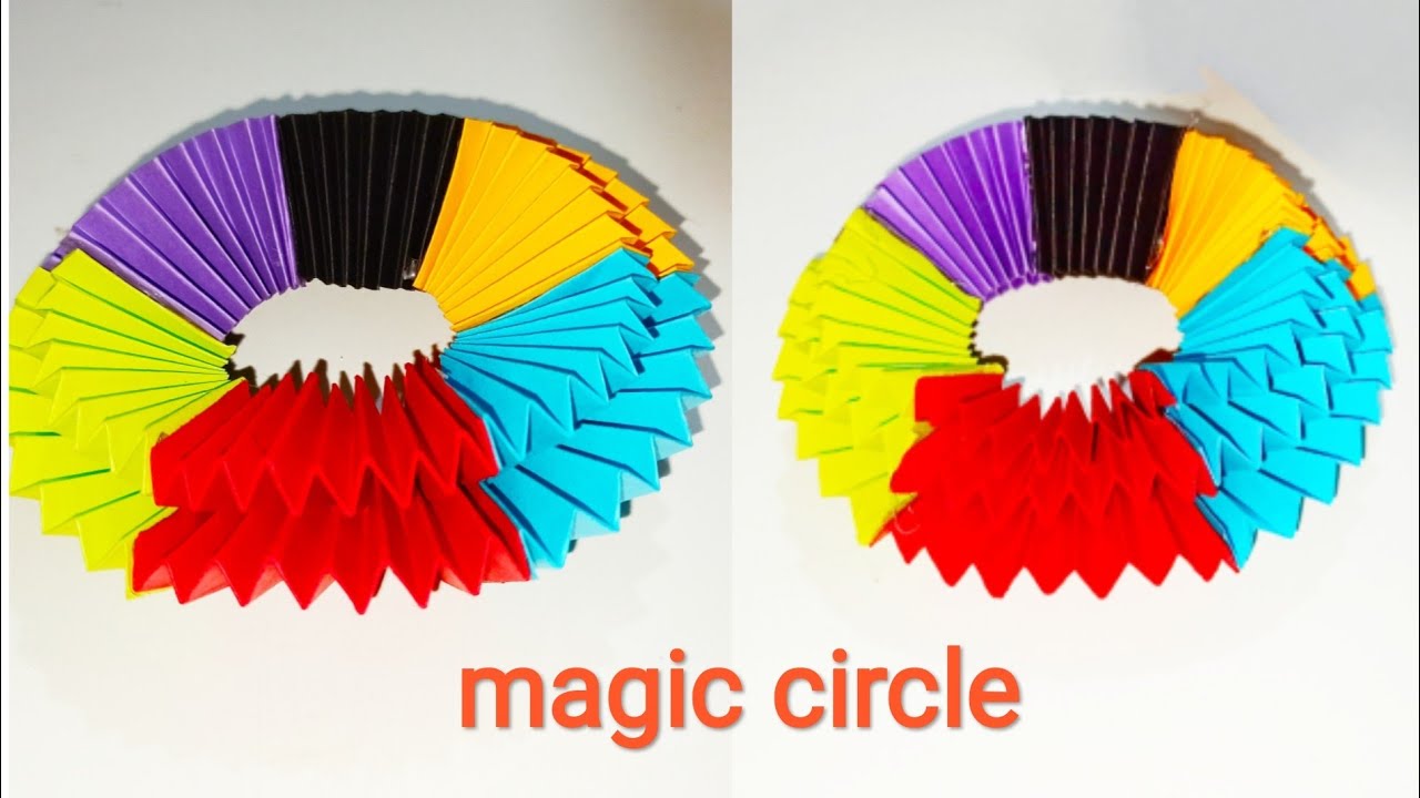 Origami Magic Circle Fireworks/ Infinity Fold Paper Magic / How To Make ...