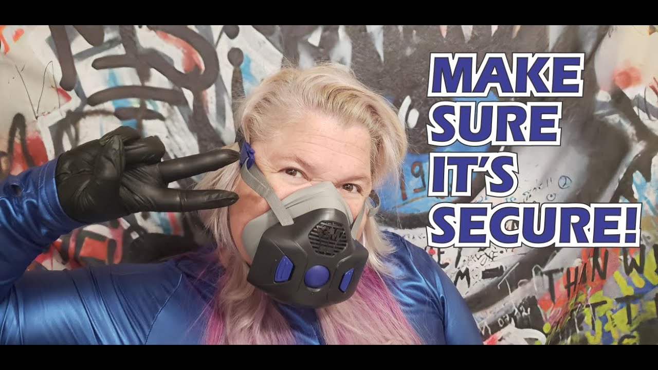 3M Secure Click Half Face Reusable Respirator Gas Mask with Speaking ...