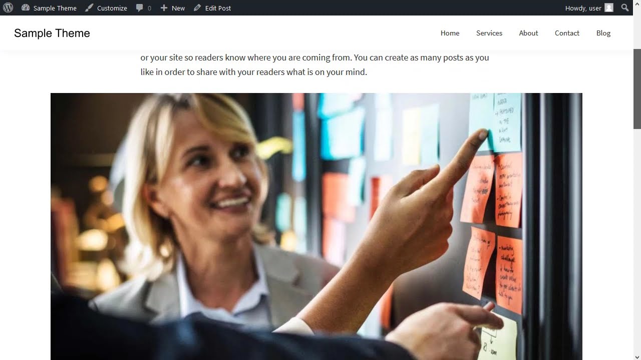 Genesis Sample Theme Extra Settings - YouTube