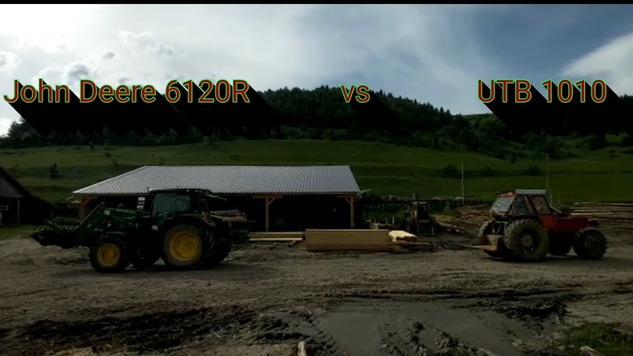 UTB 1010 vs John Deere 6120r - YouTube