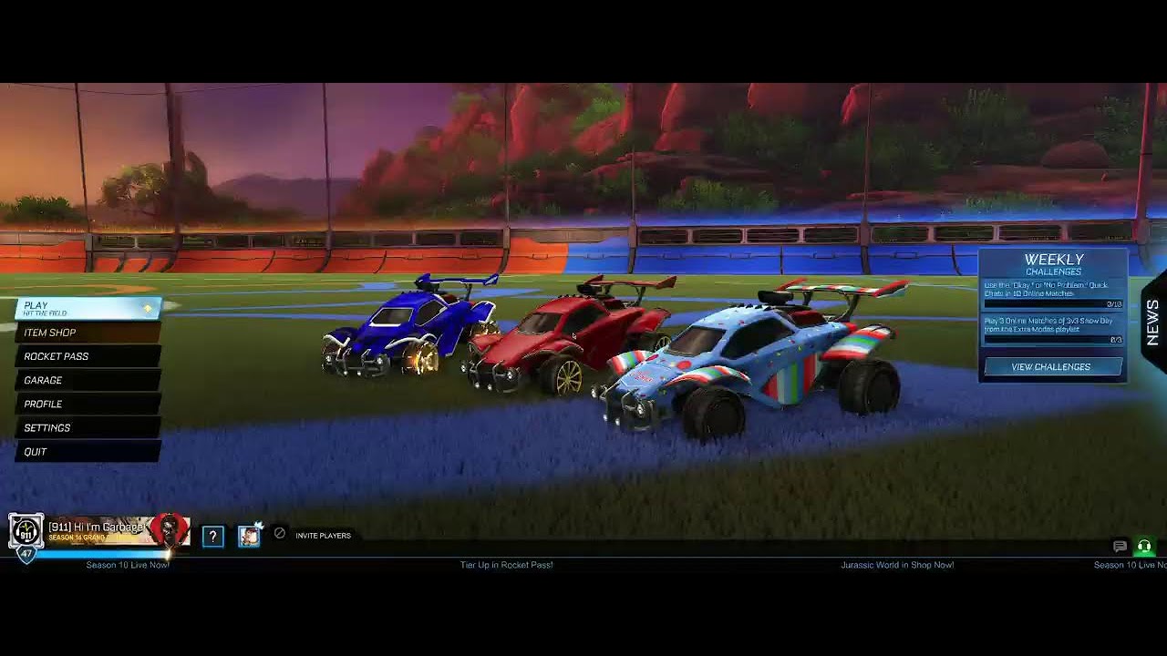 Rocket League Warm up - YouTube