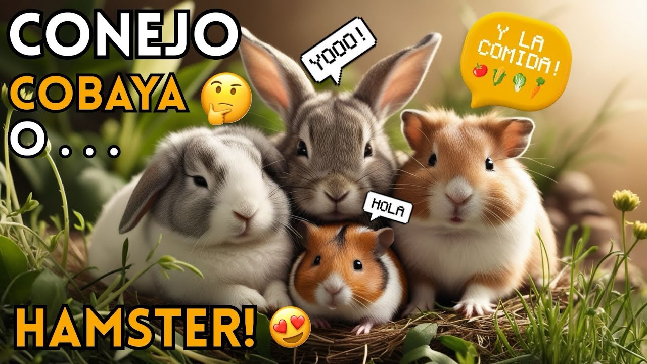 Cuál es la mascota ideal para ti? | Conejo, cuy o hámster - YouTube