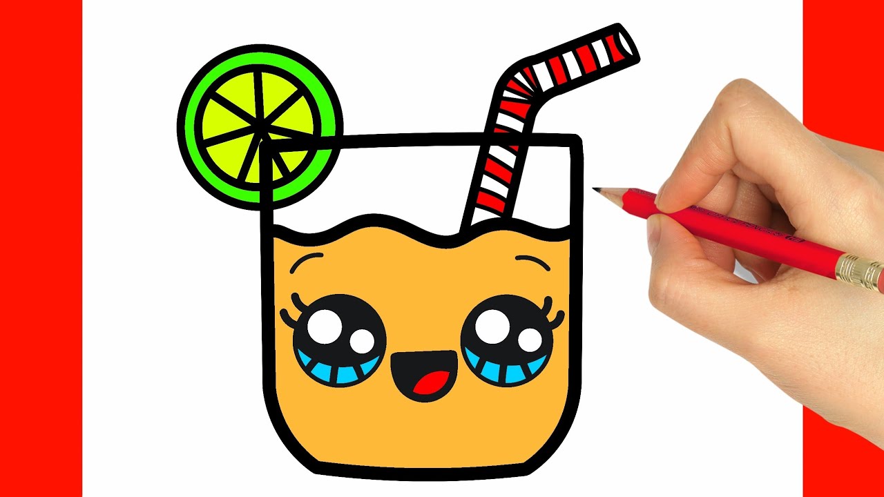how to draw a lemonade - YouTube