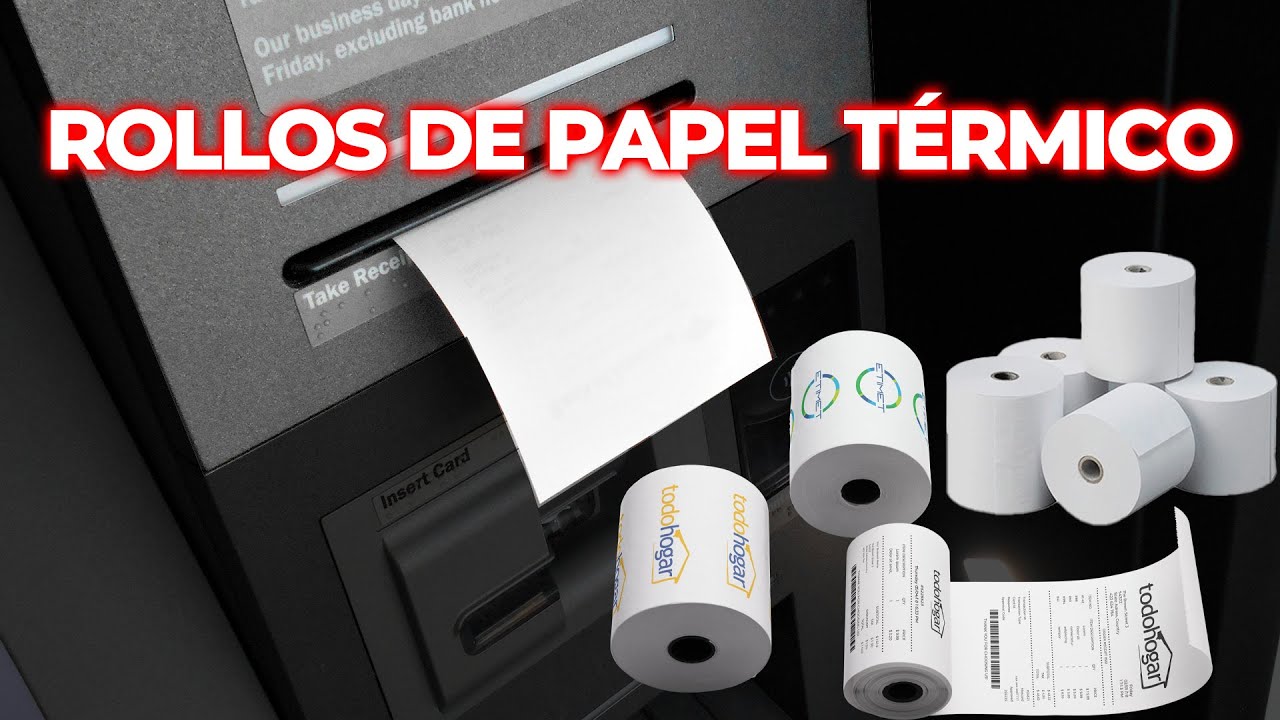 ROLLOS DE PAPEL TÉRMICO ¿PARA QUE SIRVEN? - YouTube