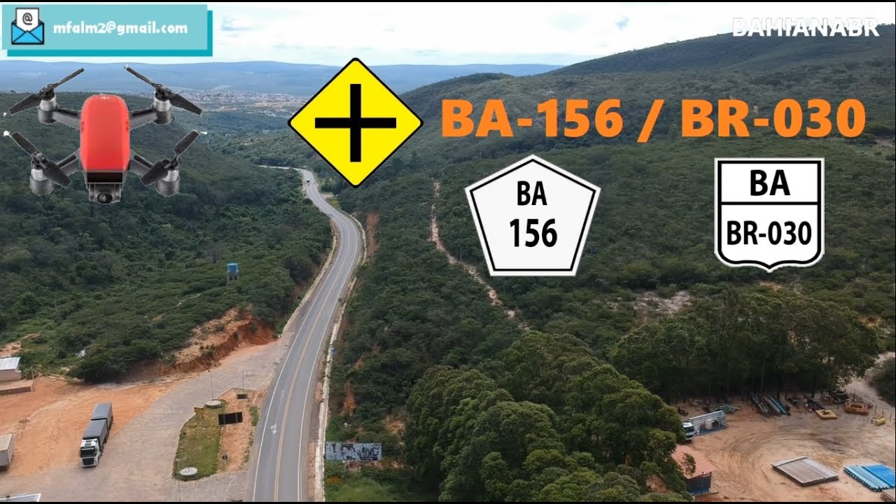 Imagens Aéreas do Cruzamento da BA-156 com a BR-030 - YouTube