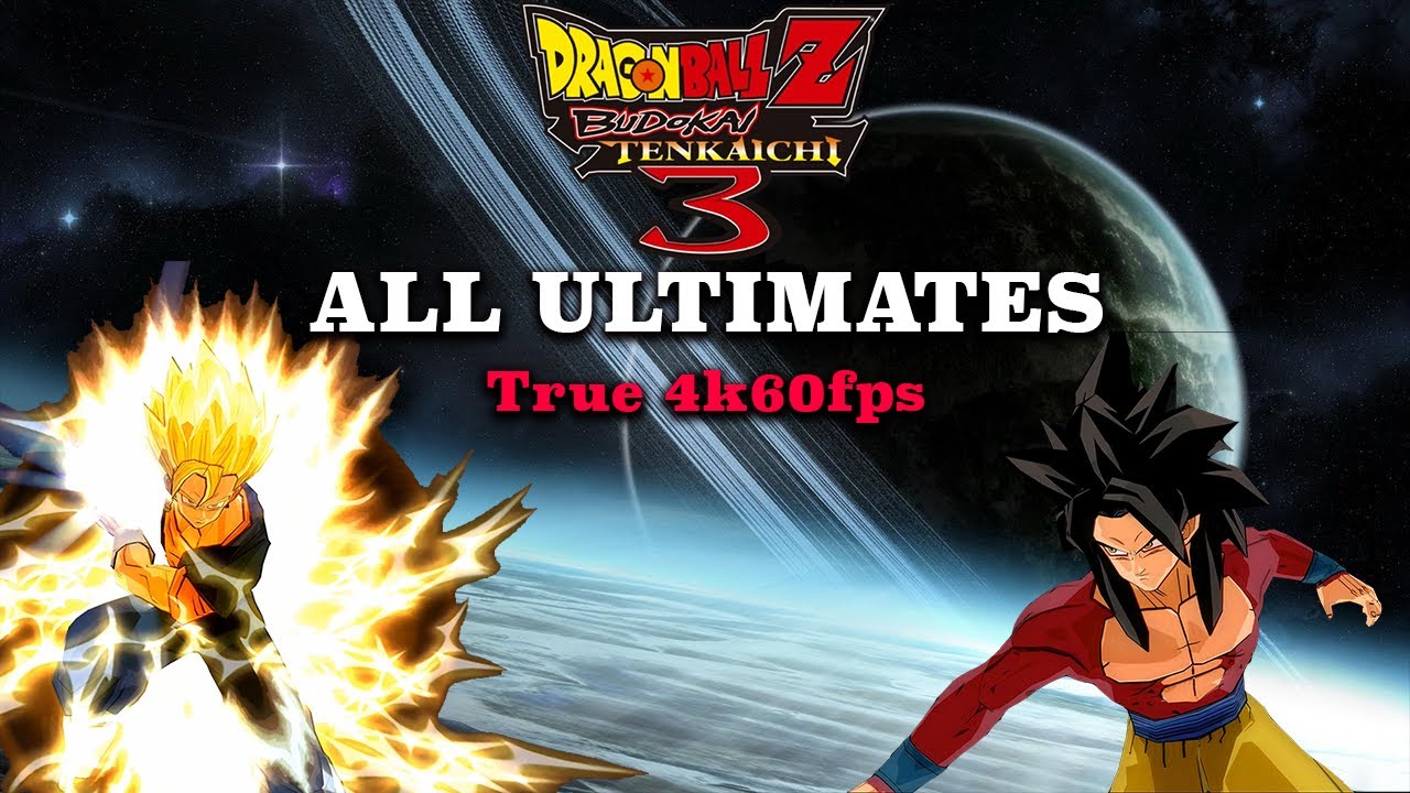 Dragon Ball Z Budokai Tenkaichi 3 - All Character Ultimates (True ...