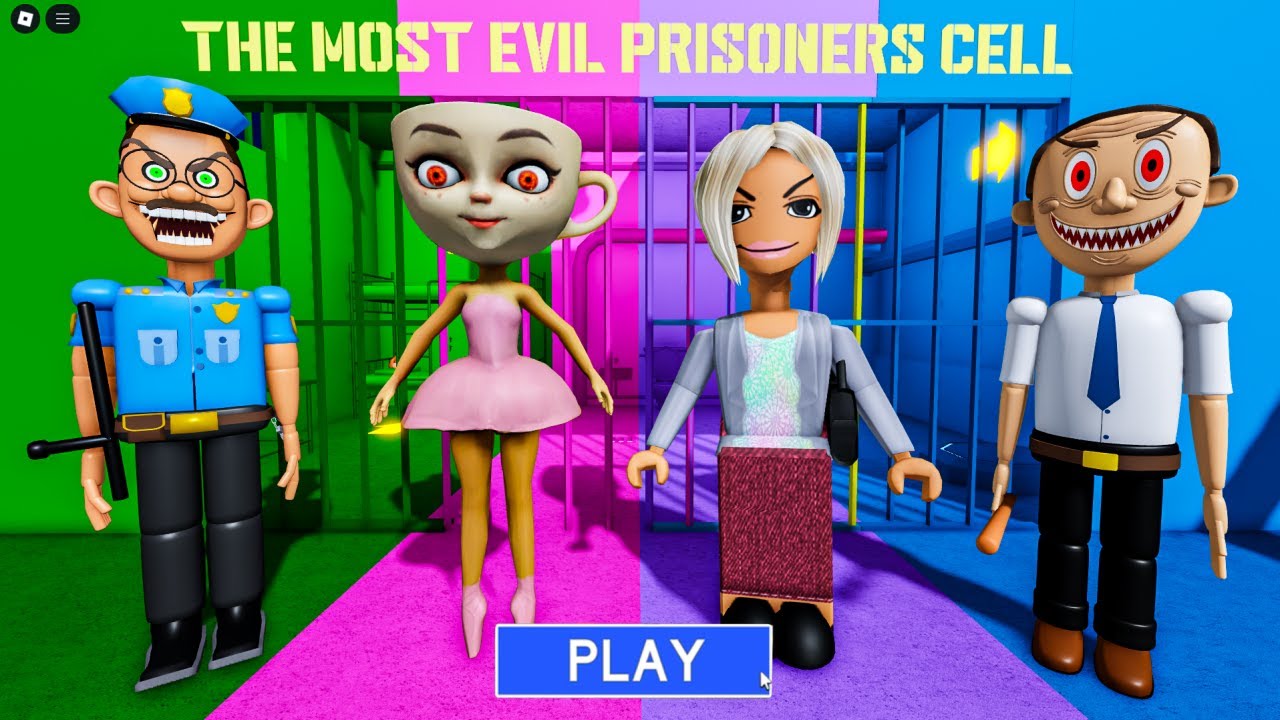 POLICE COP VS BALLERINA CAPPUCCINA VS EVIL KAREN VS EVIL DAD? OBBY Full ...