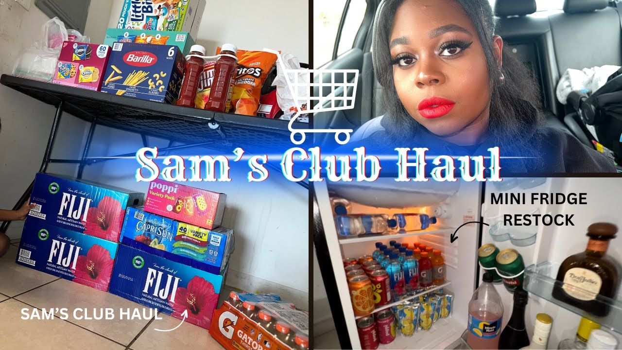 Huge Sam's Club Grocery Haul | Mini Fridge Restock - YouTube