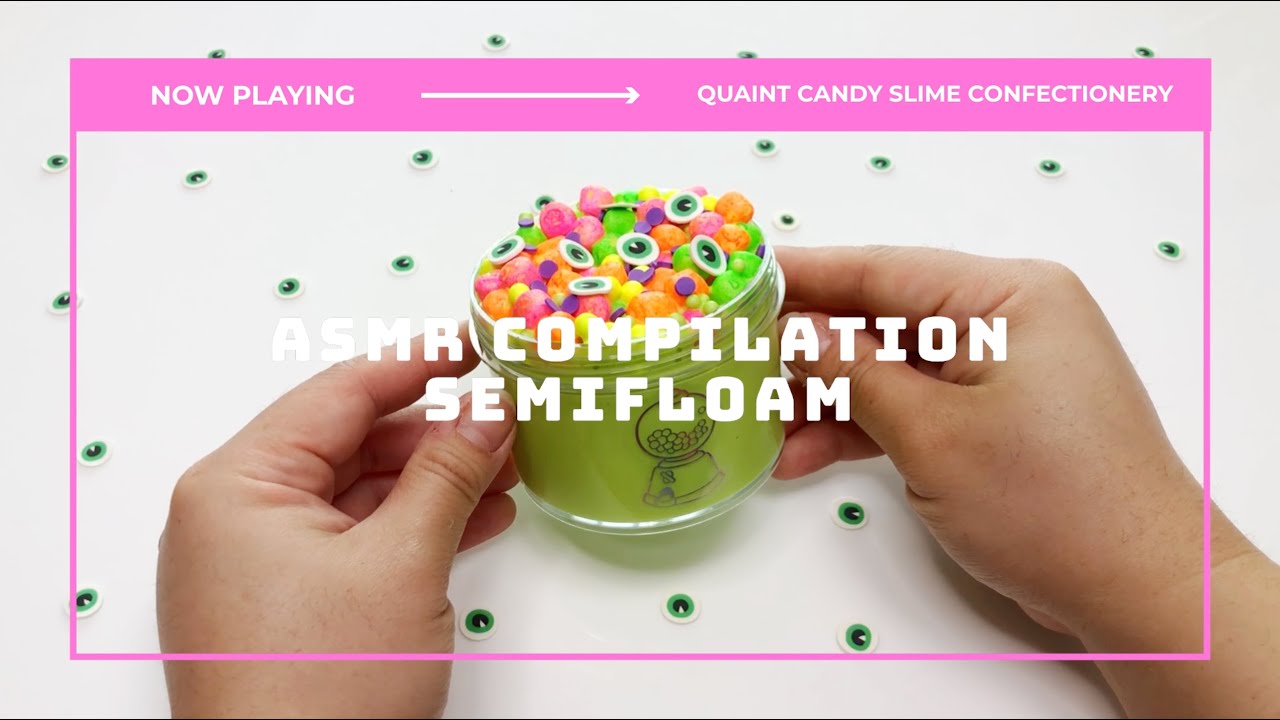 Slime ASMR Compilation - Satisfying, Crunchy, Popping, Semifloam ...