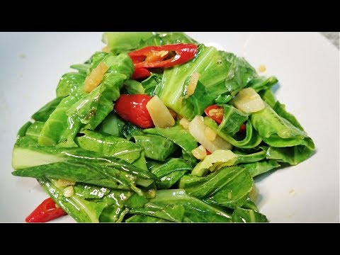 Sayur Baby Kailan Ikan Masin | Baby Kailan with Salted Fish - YouTube