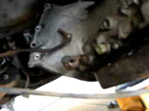200 turbo transmission removal - YouTube