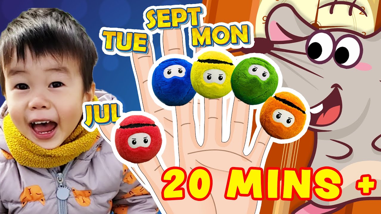 Months Finger Family and More | Nursery Rhymes | DoReMi Kids Songs ...