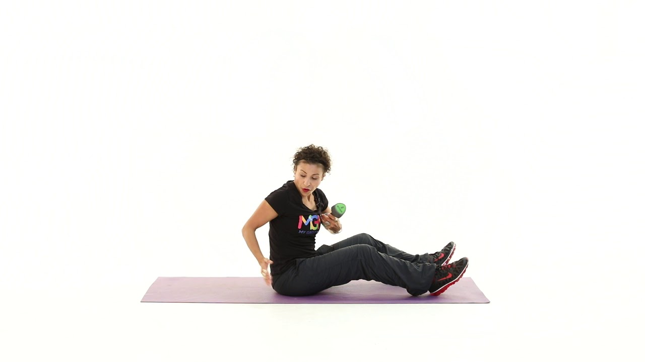 Muscle Conditioning Tip single dumbbell recline ab workout - YouTube