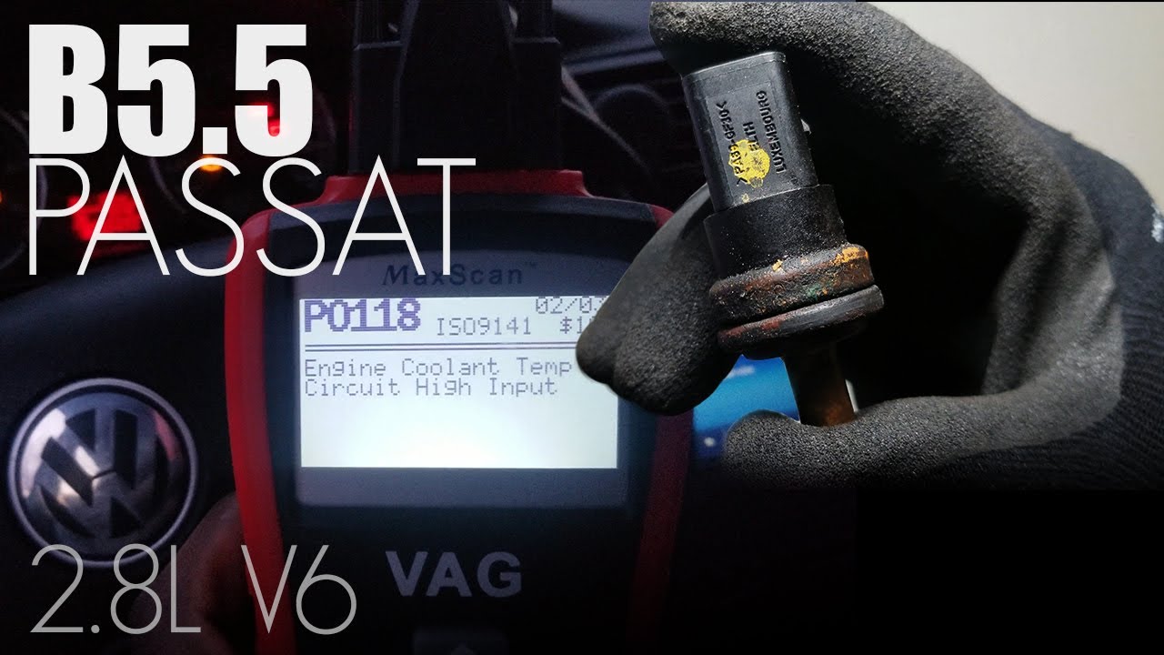 Volkswagen B5/B5.5 2.8L V6 - P0118 Coolant Temperature Sensor ...