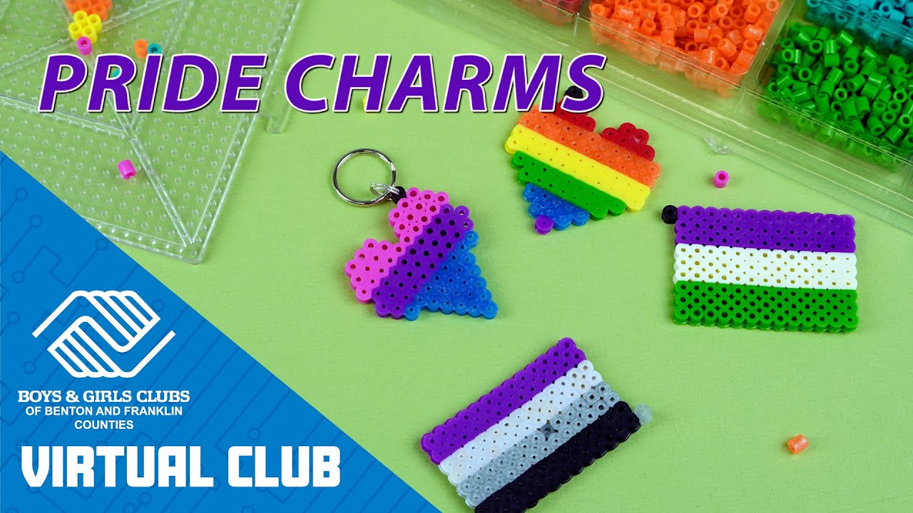 Pride Month Project: How To Make Perler Bead Keychains - YouTube