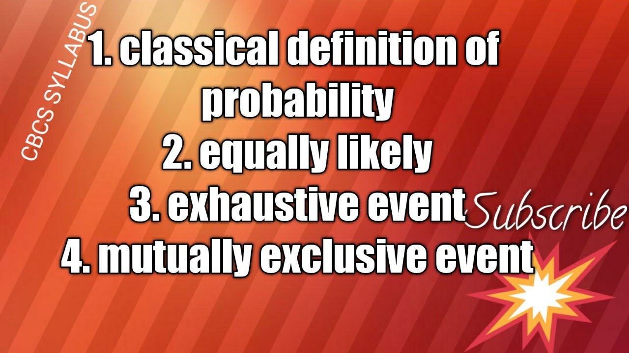 what is the classical definition of probability ? - YouTube