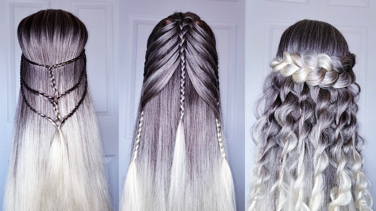 3 amazing Plait hairstyles, beautiful hairstyles for girls. - YouTube