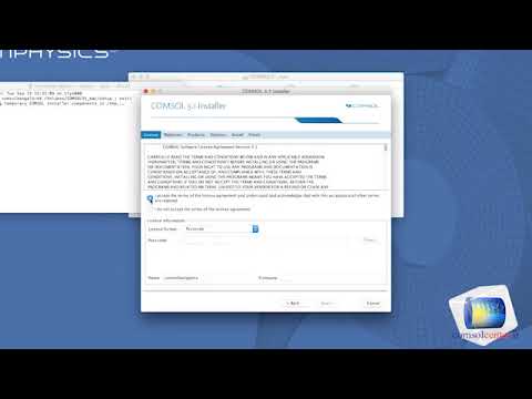 COMSOL gif - Installing COMSOL Multiphysics® on Mac OS X - YouTube
