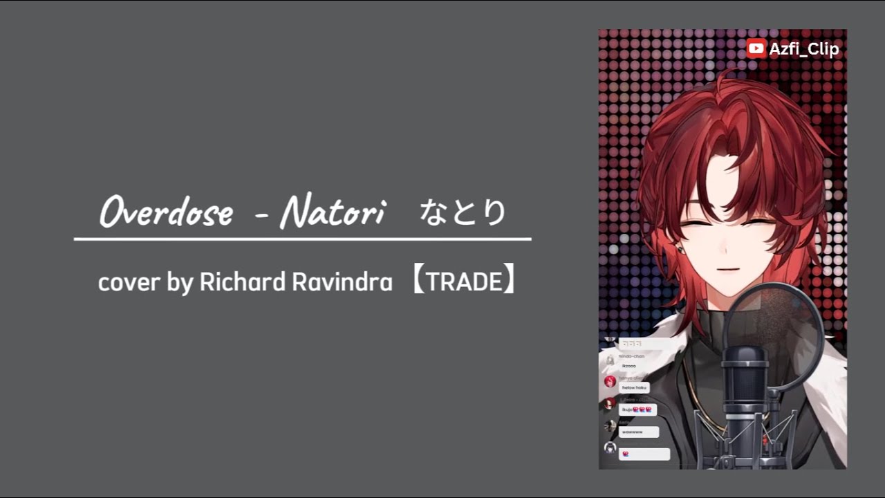 Overdose - Natori なとり | Richard Ravindra Cover (with Lyrics) - YouTube