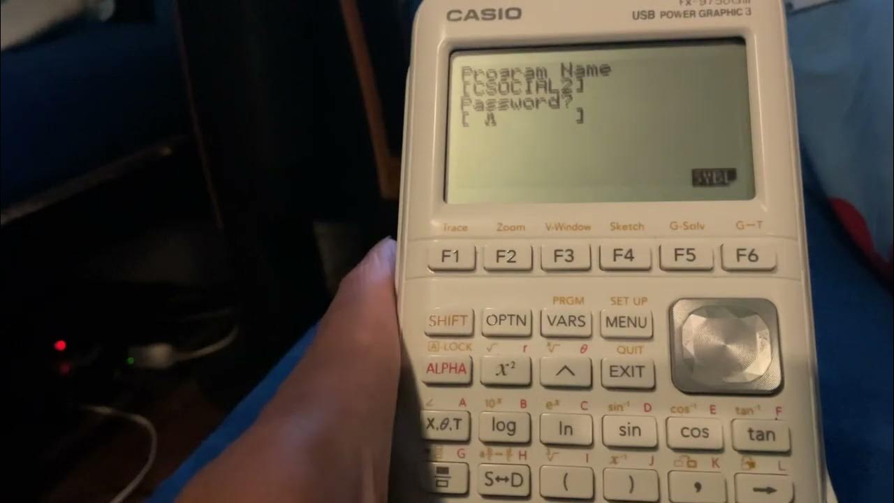 programming my own social media program on casio graphing calculator (part 1) - YouTube