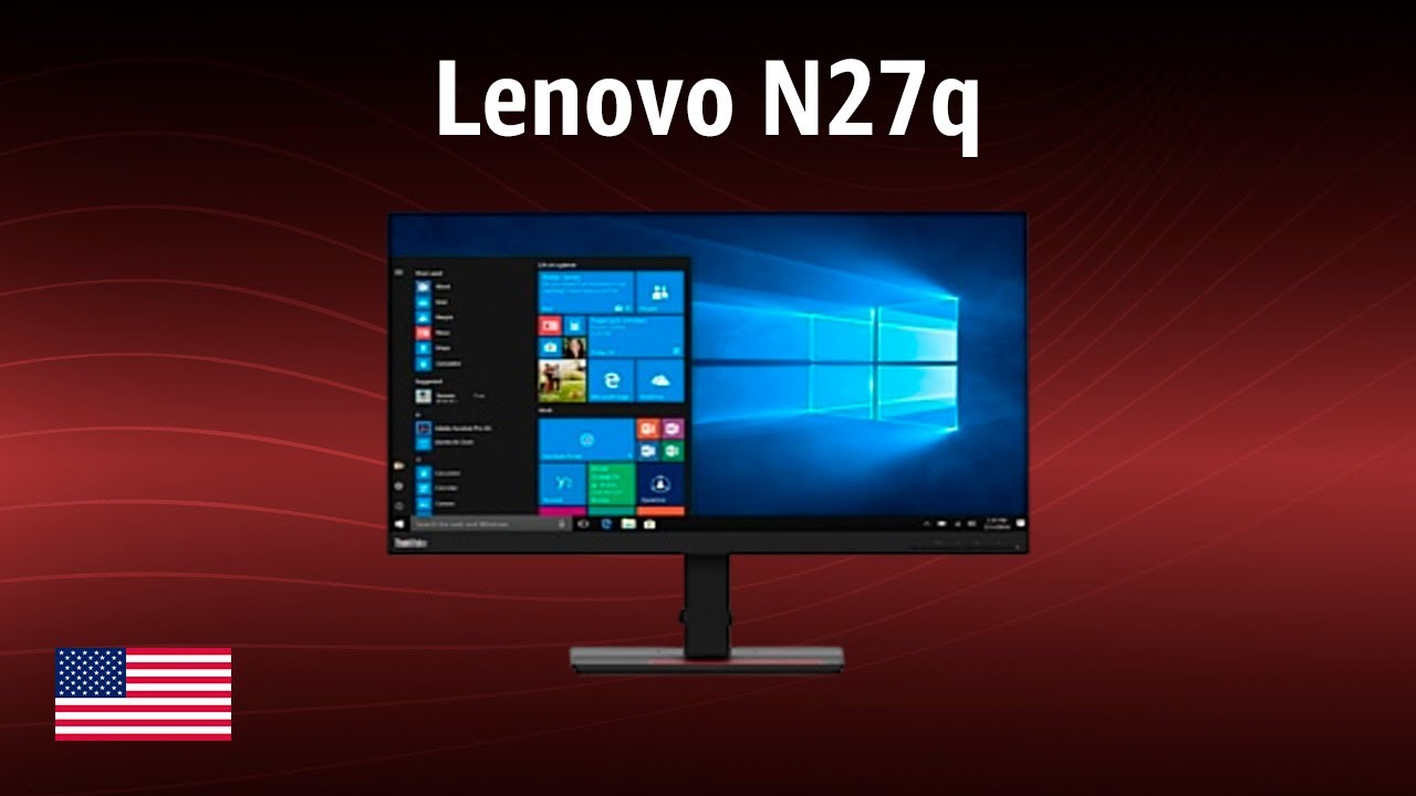 Monitor Lenovo N27q | TEST | English - YouTube