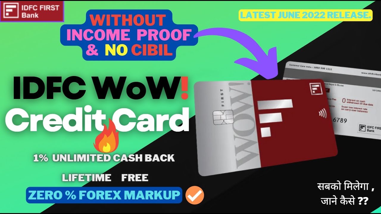 IDFC First WoW! Credit Card💳 LIFETIME FREE | 0% FOREX Markup| Benefits ...