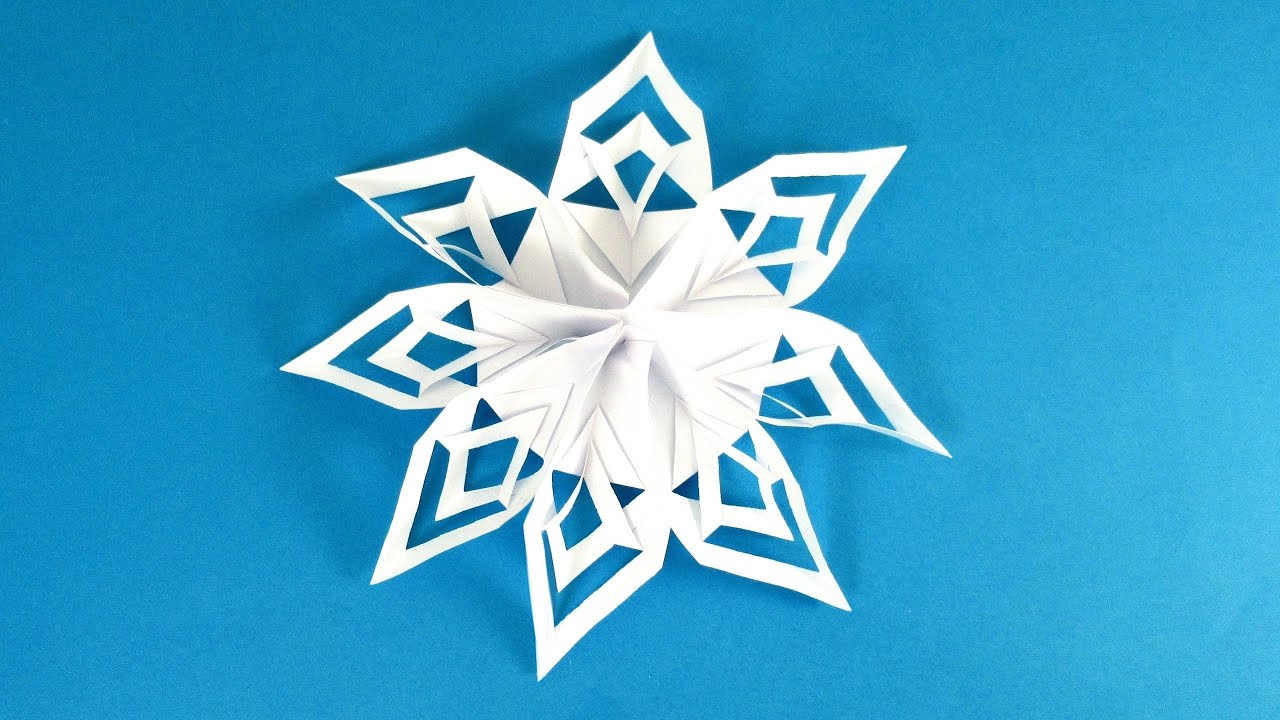 3D Paper Snowflake Tutorial - YouTube
