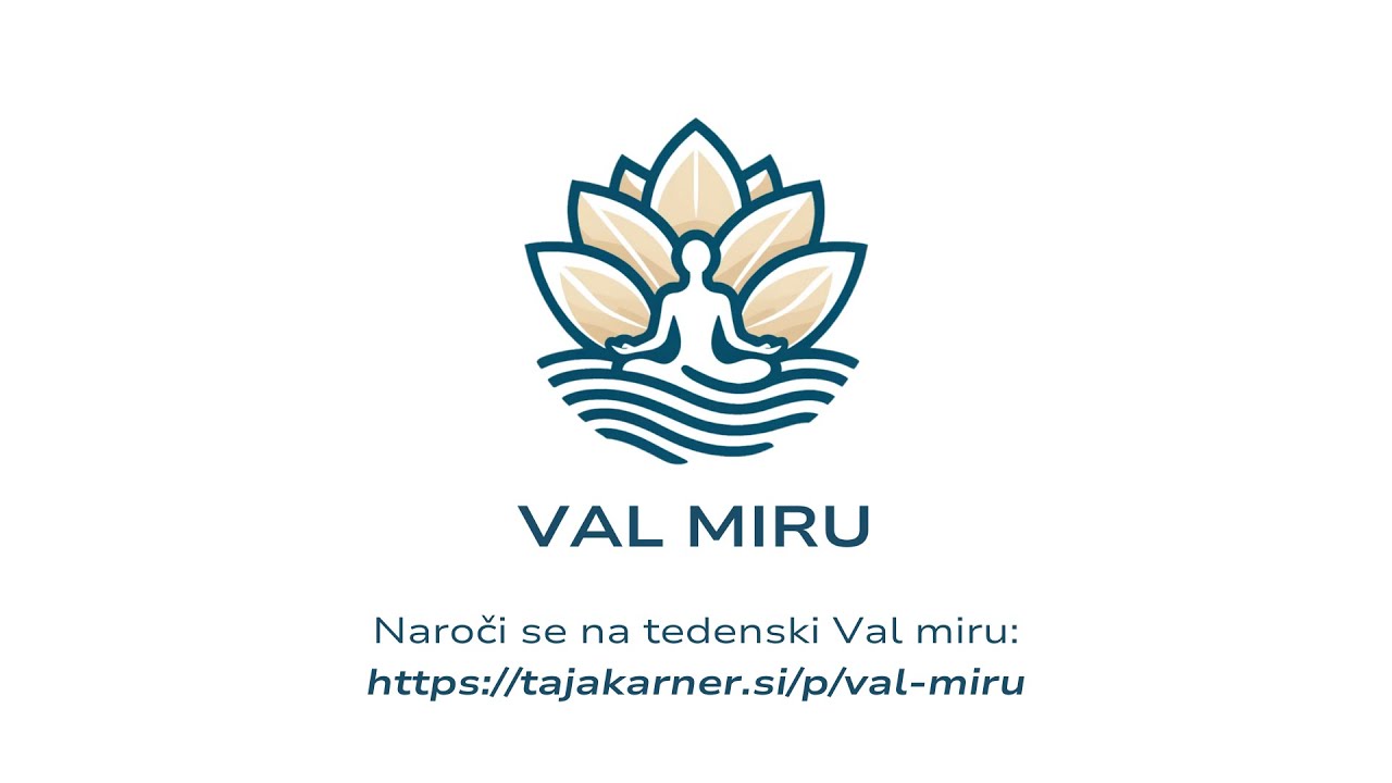 Val miru - Vodena meditacija za sprostitev telesa - Taja Karner - YouTube