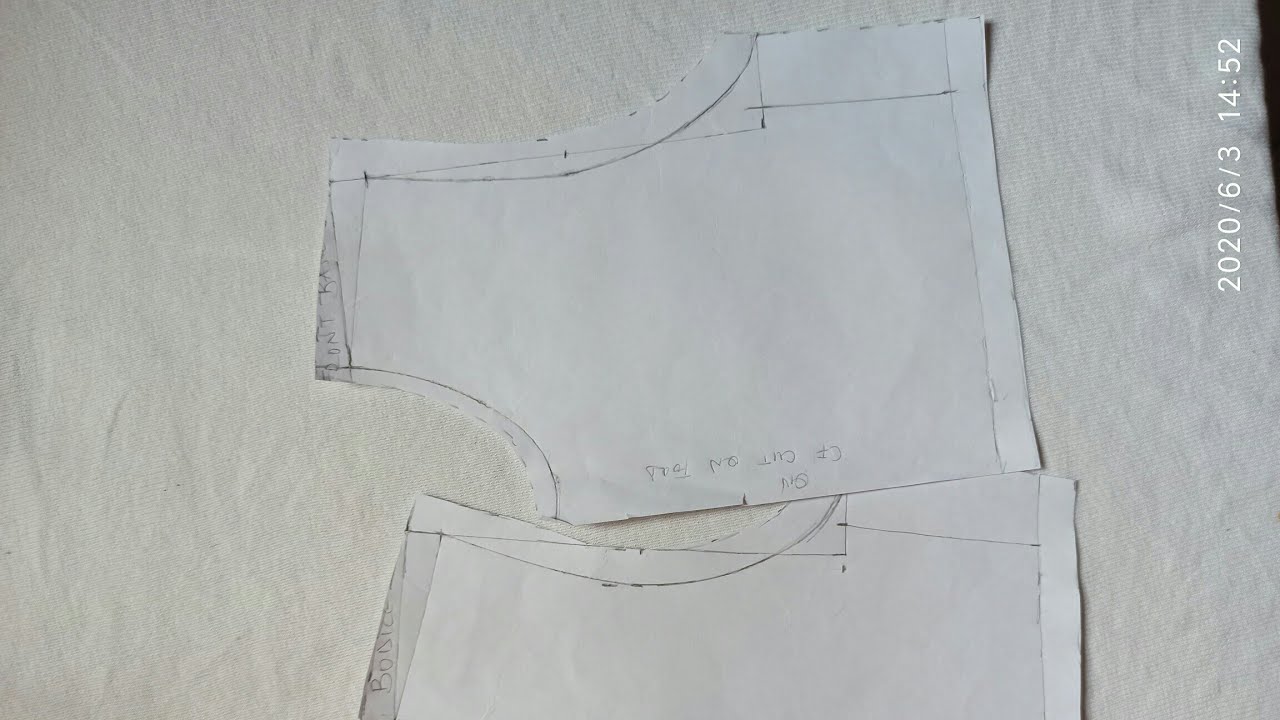 How to draft a child basic bodice block. #kids #kiddies # ...