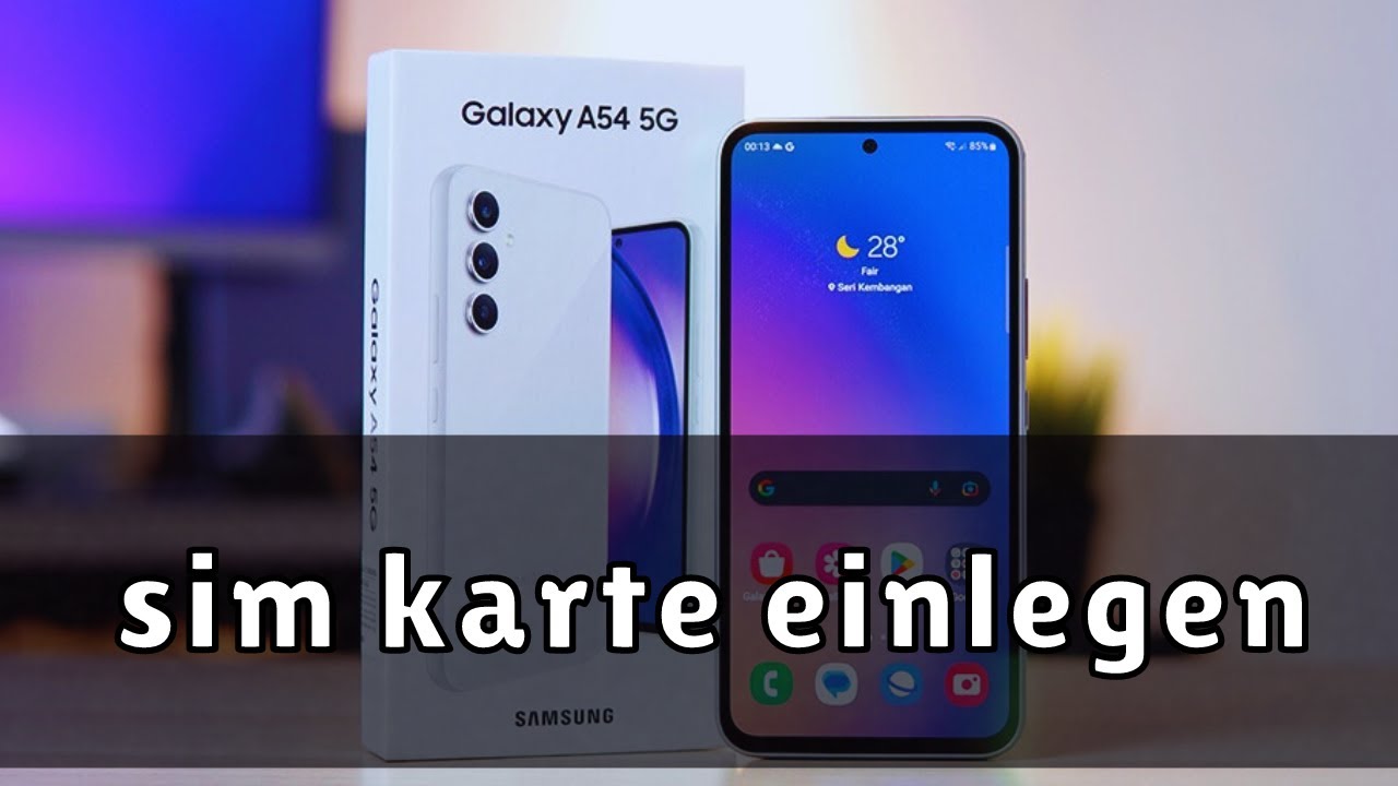 Samsung Galaxy A54 sim karte einlegen - YouTube