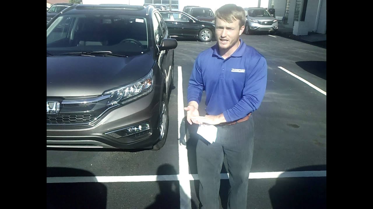 2015 Honda CRV Madison at Tameron Honda in Birmingham- Jarad - YouTube