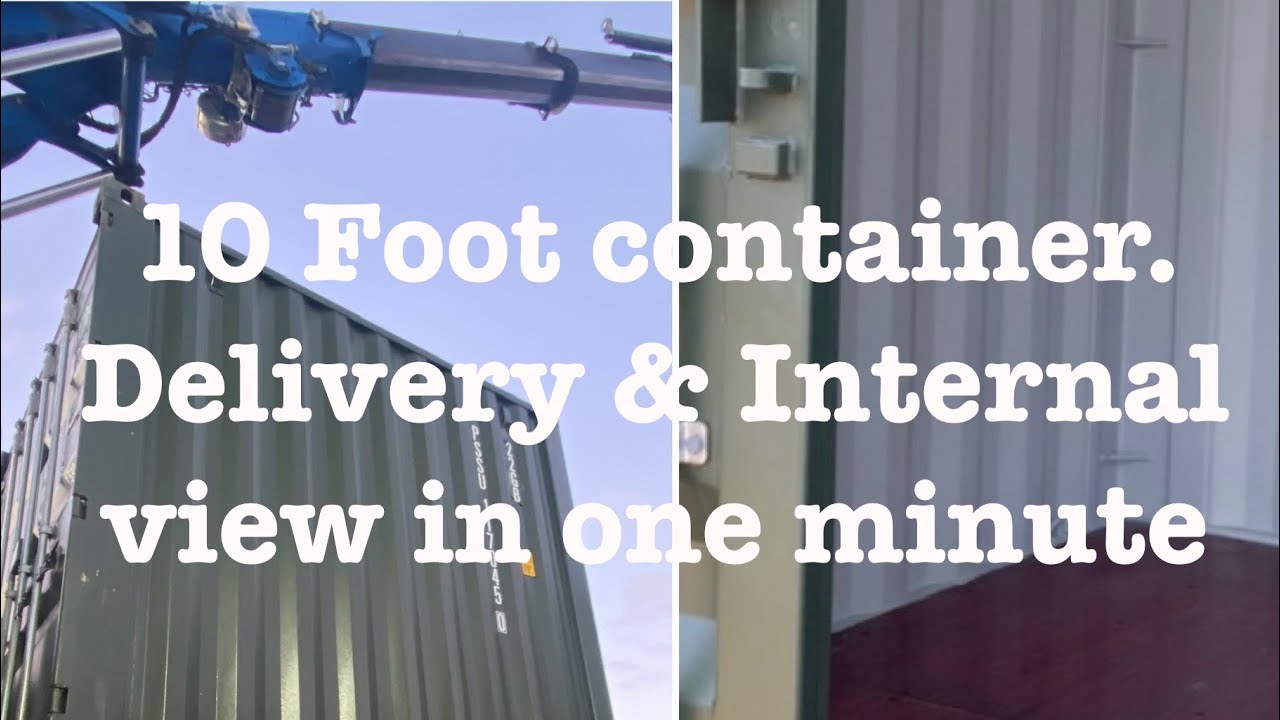 10 Foot ISO | Drop off to look inside it | Self storage shipping ...