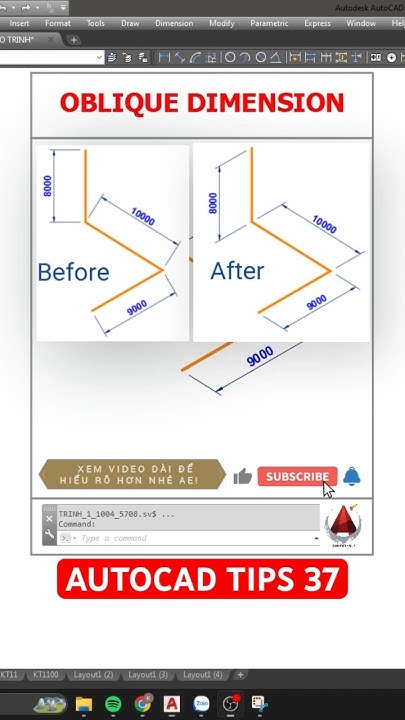 Autocad Tips 37 Oblique Dimension Shorts Autocadtips Autocad Tuhocautocad Cadforyou Youtube