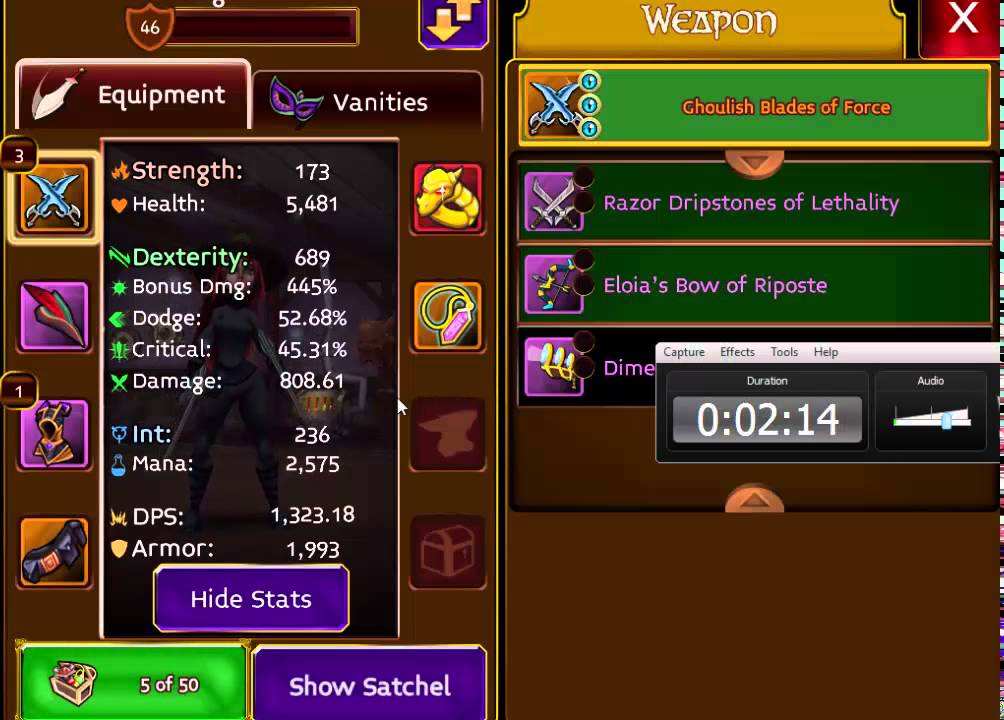 Arcane Legends - L46 Rogue: Gear & Build (with audio commentary) - YouTube