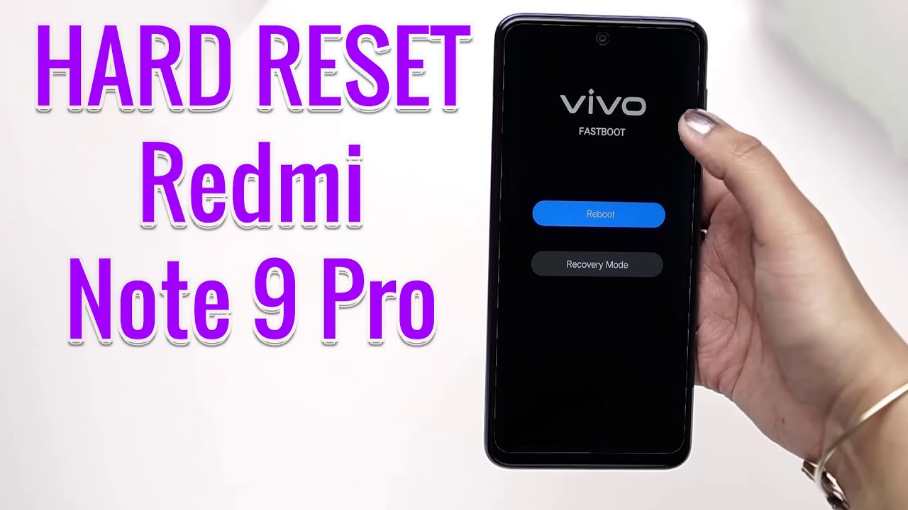 Hard Reset Xiaomi Redmi Note 9 Pro | Factory Reset Remove Pattern/Lock ...