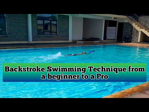 How to learn Backstroke swimming technique using floaters from a ...