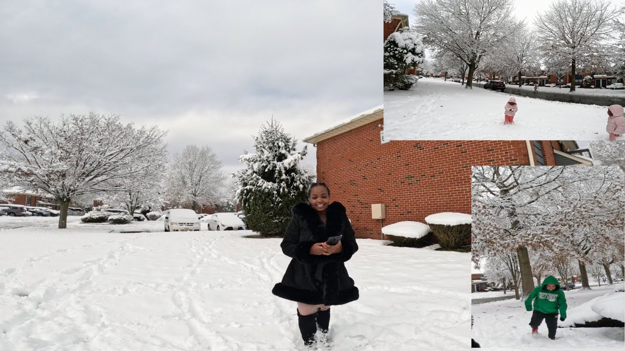 MY KENYAN KIDS EATING SNOW 🤣 OOH MY GOD 😱😳 WE ARE FREEZING IN AMERICA ...