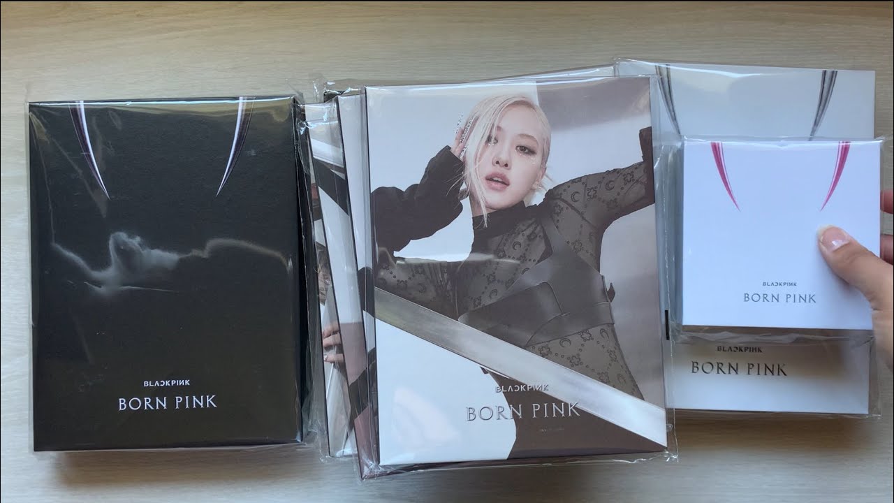 Unboxing Blackpink’s Born Pink Albums from ktown4u and Makestar! (Box ...