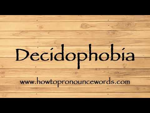 How To Pronounce Decidophobia ? How To say Decidophobia New Video - YouTube