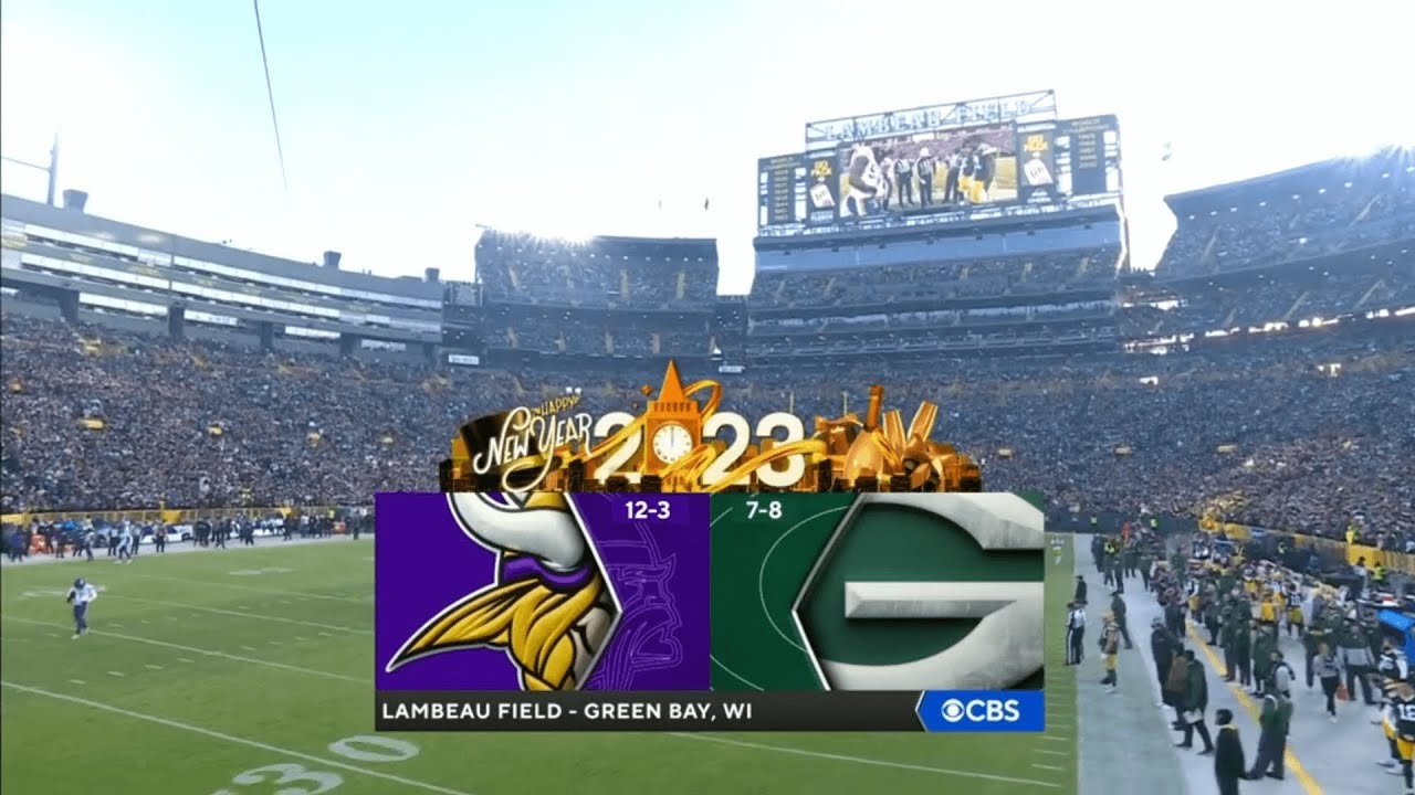 NFL on CBS intro | MIN@GB | 1/1/2023 - YouTube