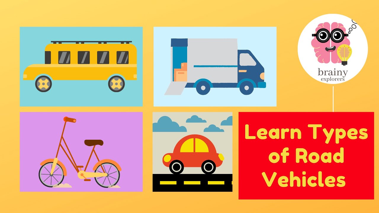 Learn Vehicles - Road Transport | Vehicles - Kids Learning Videos ...